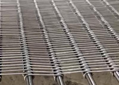 China Food Grade Stainless Steel Eye Link Conveyor Belt for Vegetable Drying 50mm Pitch for sale
