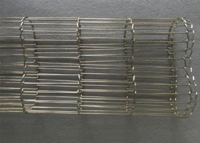 China Food Grade 304 Stainless Steel Flat Flex Conveyor Belt for Chocolate Transport - 200-3600mm Width, 1.0-3.0mm Wire for sale