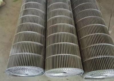 China Food Cooling Enrober Wire Belt Heavy Load Anti Acid Flat Carrying Surface 86% Open Area 0.9-2.35mm Wire for sale