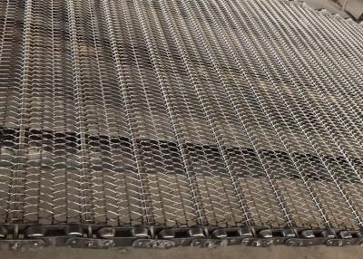 China Smooth Surface Chain Mesh Conveyor Belt 304 Stainless Steel For Ceramic Conveying for sale