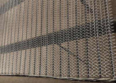 China Drying Chain Link Conveyor Belt , Chain Link Wire Mesh Large Open Area for sale