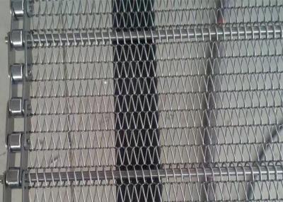 China Acid Resistant 316L Chain Mesh Conveyor Belt 10mm Pitch for Chemical Milling for sale