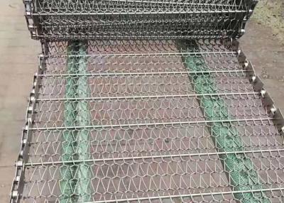 China Food Grade Stainless Steel Mesh Belt 30mm Pitch 2.0mm Thickness for Biscuit Baking for sale