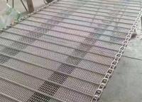 China 316 Stainless Steel Anti Corrosion Woven Wire Cloth 30mm Pitch Food Conveyor Belt for sale