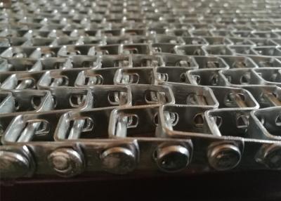 China High Carbon Steel Honeycomb Conveyor Belt 25.4×12.7mm with 1.2mm Thickness for Industrial Sorting Systems for sale