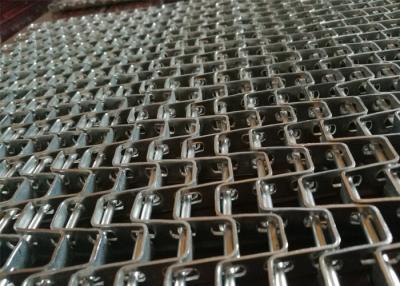 China 304 Stainless Steel Flat Wire Conveyor Belt 25.4×25.4mm 1.2mm Thickness for Food Processing for sale