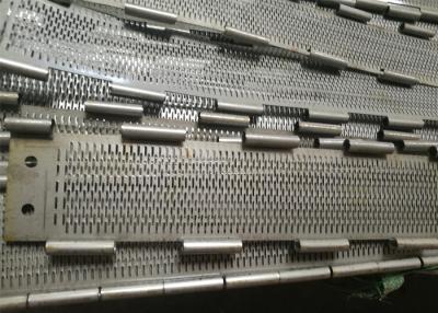 China Stainless Steel Perforated Plate Link Conveyor Belt 750mm Width Heat Resistant for sale