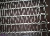 China Stainless Steel Spiral Mesh Belt 700mm-800mm Width for Meat Tortilla Processing Heavy Transmission for sale