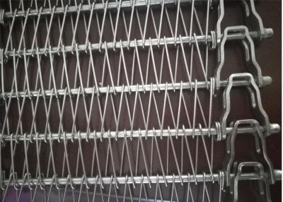 China Stainless Steel Spiral Mesh Belt 700mm-800mm Width for Meat Tortilla Processing Heavy Transmission for sale