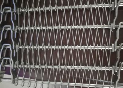 China 304 Stainless Steel Spiral Conveyor Belt 700-800mm Width for Food Cryogenic Cooling Systems for sale