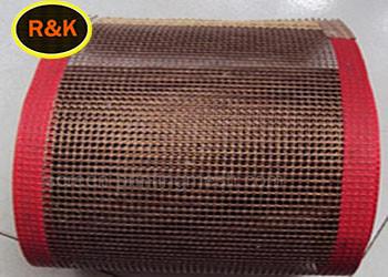 China High Strength PTFE Conveyor Belts 0.5-1.2mm Thickness 120-600g/m² Weight for Fabric Shrinkage Drying for sale