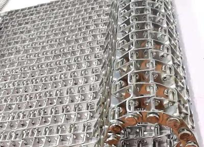 China Stainless Steel Honeycomb Conveyor Belt Flat Wire Mesh Food Grade 304 12.7mm Pitch for sale