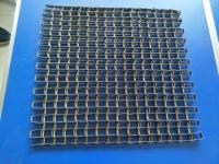 China Galvanized Iron Flat Wire Mesh Belt 25.4mm Pitch Smooth Surface for Sorting Systems for sale