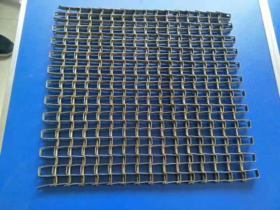 China Galvanized Iron Flat Wire Mesh Belt 25.4mm Pitch Smooth Surface for Sorting Systems for sale