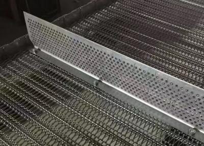 China 316 Stainless Steel Chain Metal Conveyor Belt for Medicinal Material Dryer 180 Degree Curve for sale