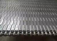 China Stainless Steel Chain Plate Link Conveyor Wire Mesh Belt with Baffle for Bottles and Cans Conveying for sale