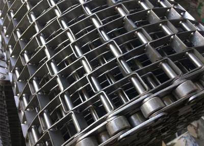 China Pharmaceutical Industry Flat Wire Conveyor Belt Flexible SUS304 CE / SGS Passed for sale