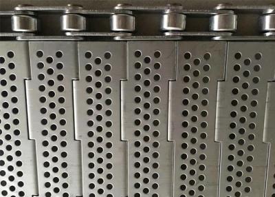 China 316L Stainless Steel Perforated Plate Link Belt for Noodles Drying 1000mm Width for sale
