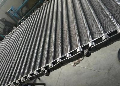 China 316L Stainless Steel Spiral Mesh Belt for French Fries Oven Flexible Chain Driven 1-8mm Wire for sale