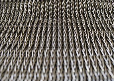 China Stainless Steel 304 Spiral Wire Mesh Belt 700mm 800mm Anti Corrosion Decorative for sale