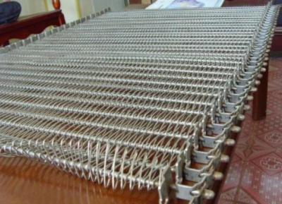 China 316 Stainless Steel Spiral Mesh Conveyor Belt 800mm Width for Drying and Heat Treatment Applications for sale