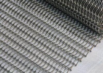 China 304 Stainless Steel Balanced Weave Conveyor Belt 5x8mm Mesh for Vegetable Washing Oven for sale