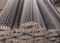 China Flat 310 Stainless Steel Wire Mesh Conveyor Belt Customized Hole Shape for sale