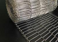 China 316SS Flat Flex Conveyor Belt , Wire Mesh Belt For Chocolate Cookies for sale