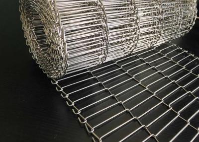 China 316SS Flat Flex Conveyor Belt , Wire Mesh Belt For Chocolate Cookies for sale