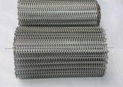 China 304 Stainless Steel Balance Weave Conveyor Belt Straight Rod Spiral Mesh 1100C for sale