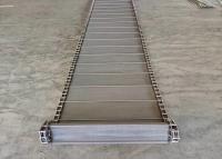 China Stainless Steel 304 316 Chain Mesh Conveyor Belt for Cooling Oven 1.0-10mm Wire for sale
