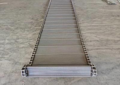 China Stainless Steel 304 316 Chain Mesh Conveyor Belt for Cooling Oven 1.0-10mm Wire for sale
