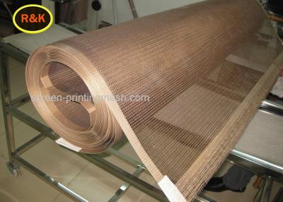 China PTFE Coated Conveyor Belt 120-160g/m² Weight 10×10 Mesh for High-Temperature Food Processing for sale