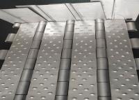 China Food Processing Oven 0.8mm SS201 Plate Conveyor Belt for sale