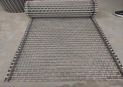 China High Temperature Resistant Stainless Steel Chain Mesh Conveyor Belt for Snack Frying - 304/316L Material with 3-Year Warranty for sale