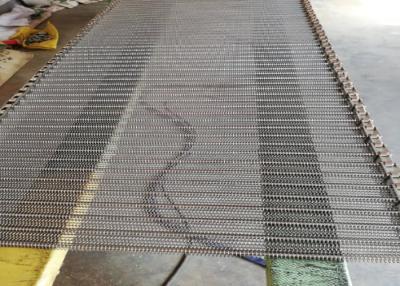 China 304 Stainless Steel Chain Mesh Conveyor Belt for Vegetables Washing & Drying - 30cm to 500cm Width, 3m Minimum Length for sale