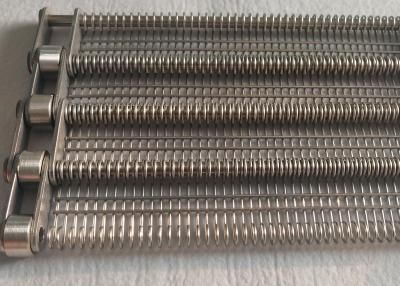 China SUS201 4m Spiral Mesh Conveyor Belt for Food Freezing - 1-3mm Wire Diameter, 4-12mm Rod Diameter for sale