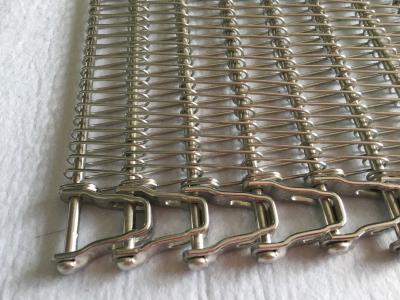 China Bread Cooling Oven 2mm Ss304 Spiral Conveyor Belt for sale