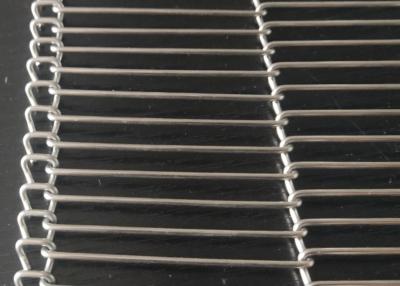China Stainless Steel 316L 4mm Flat Flex Conveyor Belt for Food Processing for sale