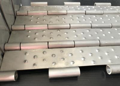 China Stainless Steel Perforated Plate Link Conveyor Belt 750mm Width Heat Resistant for sale