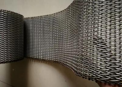 China Balanced Weave Conveyor Belt 0.8-4mm Wire Diameter with 2.5-50mm Spiral Pitch for Industrial Ovens for sale