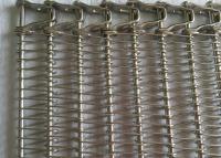 China Snacks Frying Cooling 304 Ss Spiral Mesh Belt for sale
