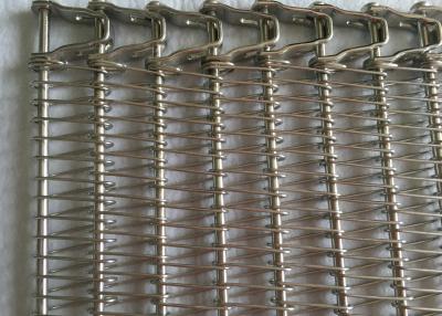 China Snacks Frying Cooling 304 Ss Spiral Mesh Belt for sale