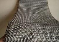China Stainless Steel Balanced Weave Chain Driven Conveyor Belt 304 316 for Glass for sale