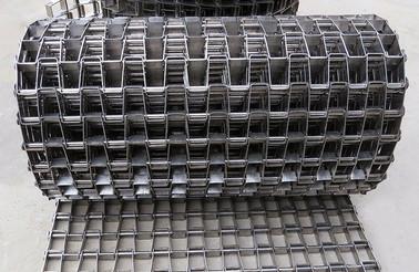 China Industrial Stainless Steel Flat Wire Mesh Conveyor Belt 500mm Width for Freezing Baking Drying Line for sale