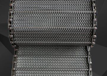 China 30m SS310 Chain Mesh Conveyor Belt for Vegetable Washing 50.8mm Pitch for sale