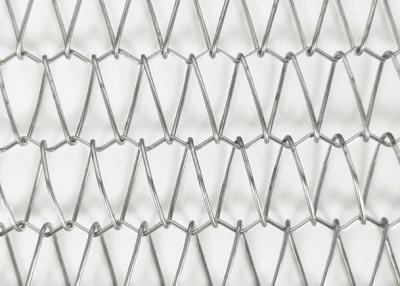 China High Temperature Stainless Steel Chain Mesh Conveyor Belt 304 1-3mm Wire 4m Width for sale