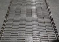 China Stainless Steel Flat Flex Conveyor Belt 7mm Pitch Food Grade 0-500C for sale