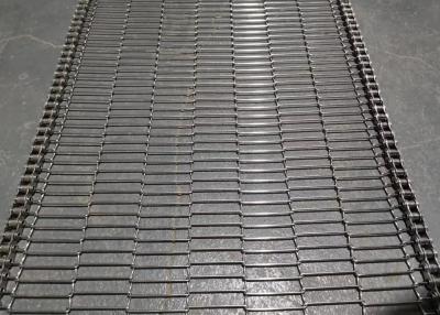 China Stainless Steel Flat Flex Conveyor Belt 7mm Pitch Food Grade 0-500C for sale