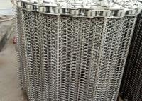 China 304 Stainless Steel Conveyor Wire Mesh Belt for Washing Cassava 6-10mm Support Rods for sale